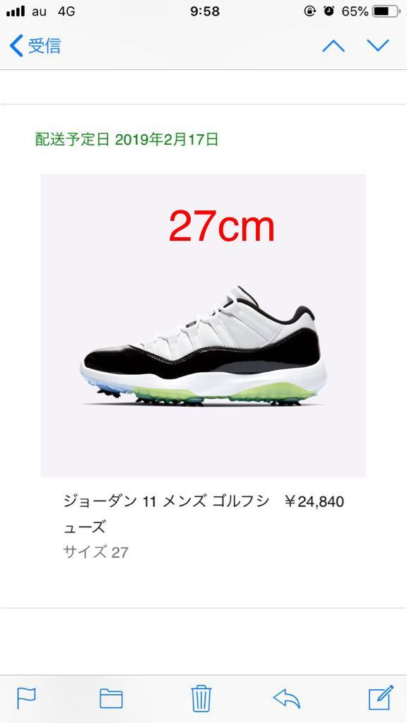 NIKE AIR JORDAN 11 RETRO LOW GOLF CONCORD 27cm US9 ナイキ エア ジョーダン AJ11 ...