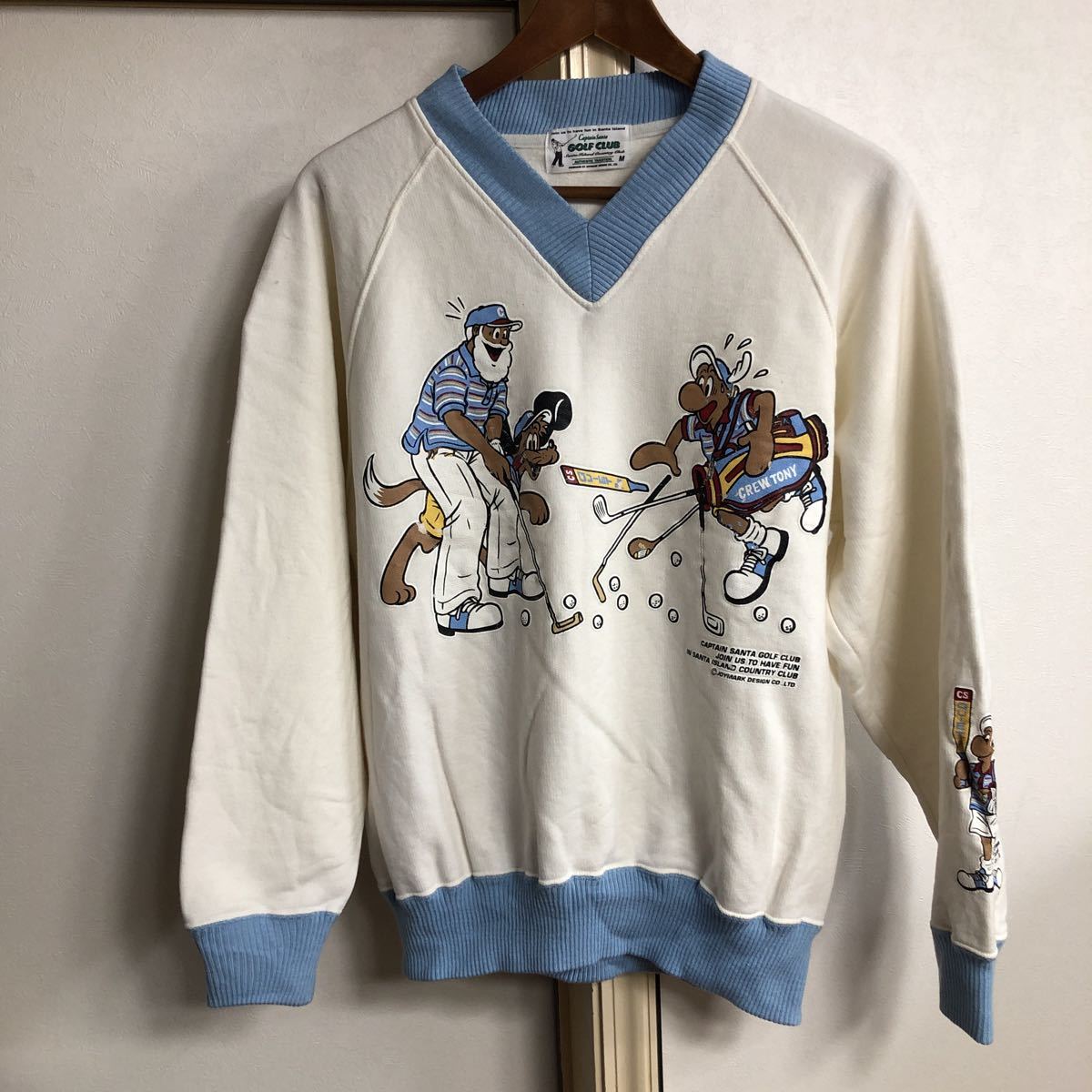 CAPTAIN SANTA トレーナー M ラグラン Vネック GOLF CLUB スウェット キャプテンサンタ ゴルフ(男性用)｜売買された ...