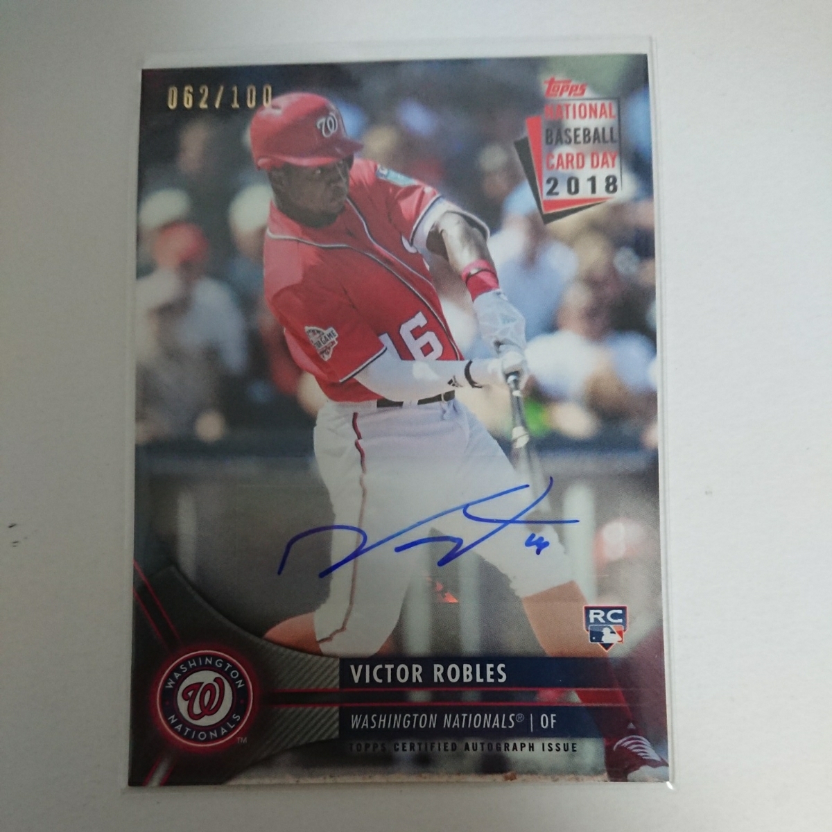 2018 Topps National Baseball Card Day Pack Autograph Victor Robles ...