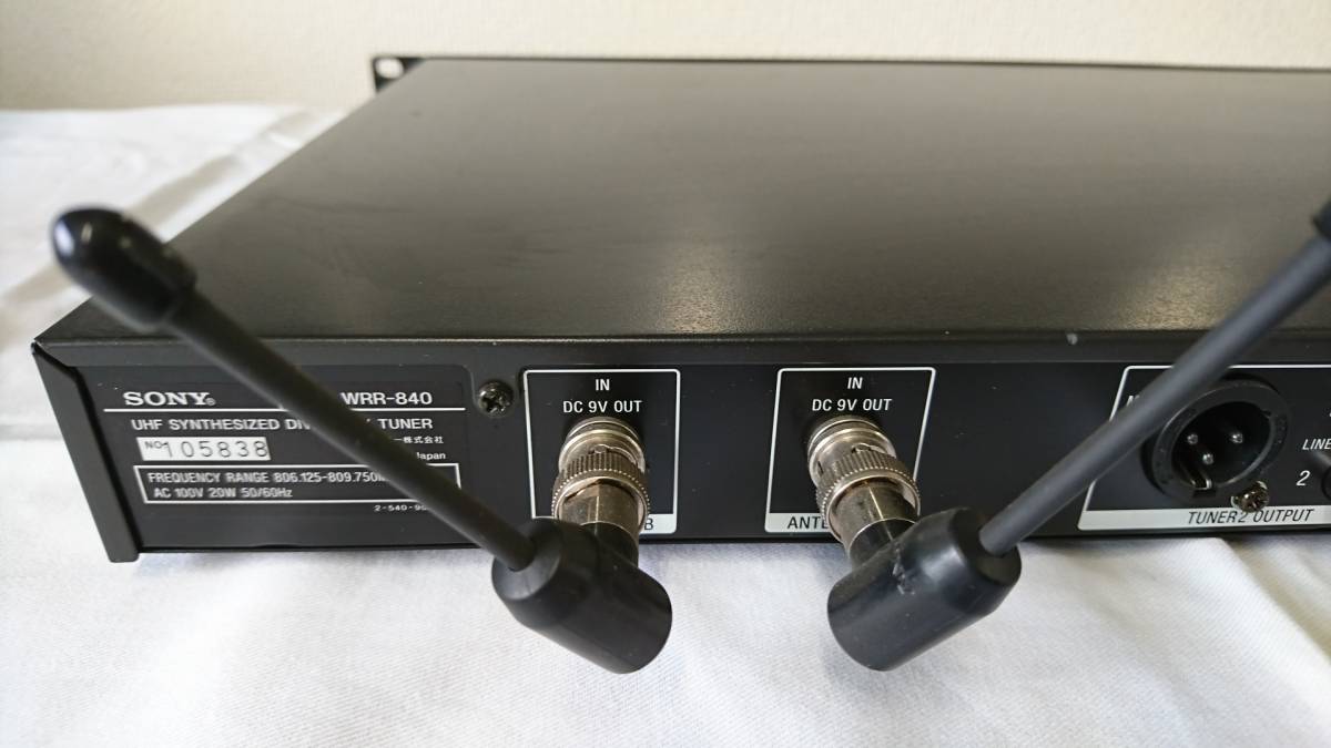SONY WRR-840 /SONY WRT-810 800MHz帯ワイヤレスチューナー ワイヤレスマイク 2波セット WRT-810取扱説明 ...
