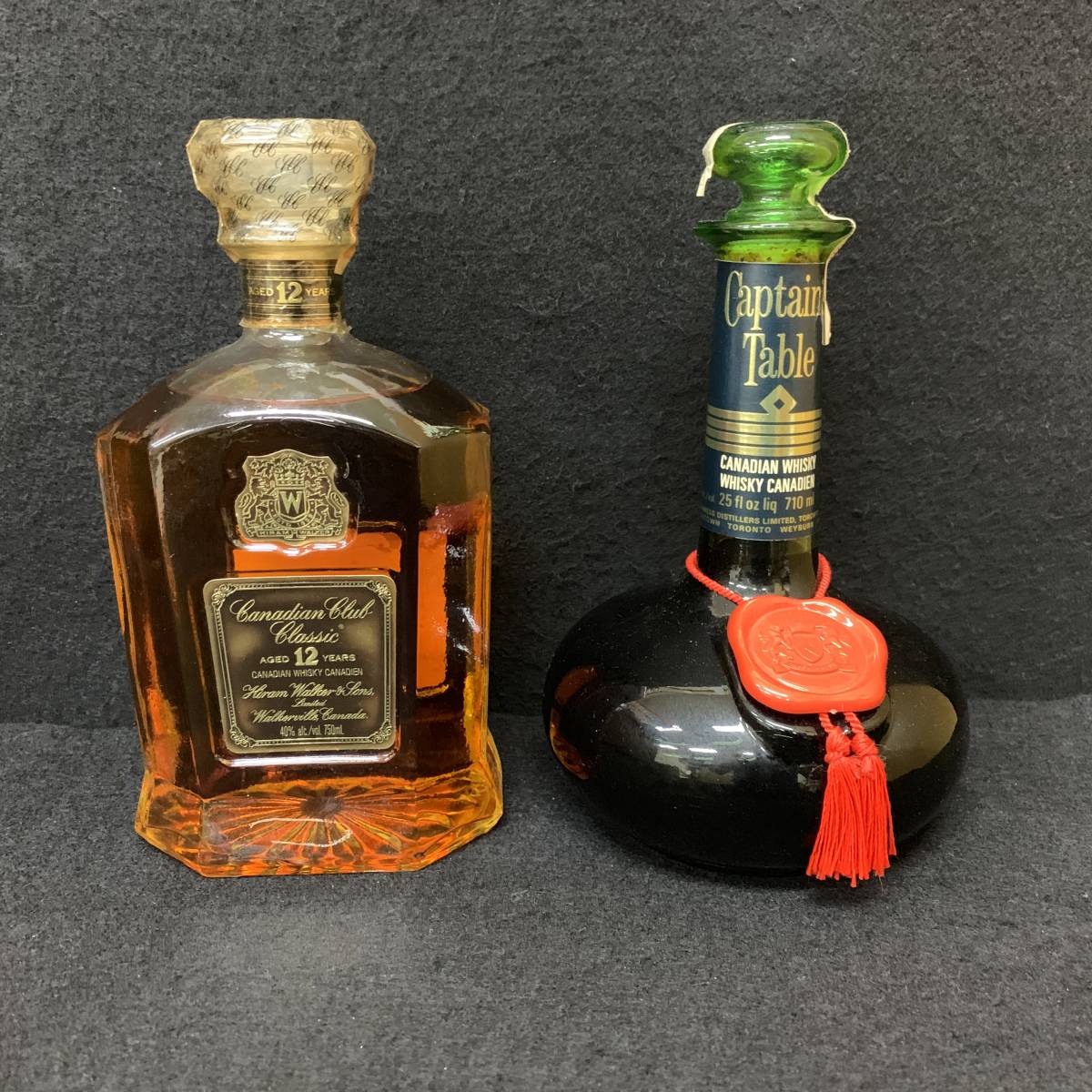 カナディアンクラブ クラシック 12年 750ml 40% Captains Table 710ml 40% カナディアンウィスキー 古酒 2本(カナディアン)｜売買されたオークション情報 ...