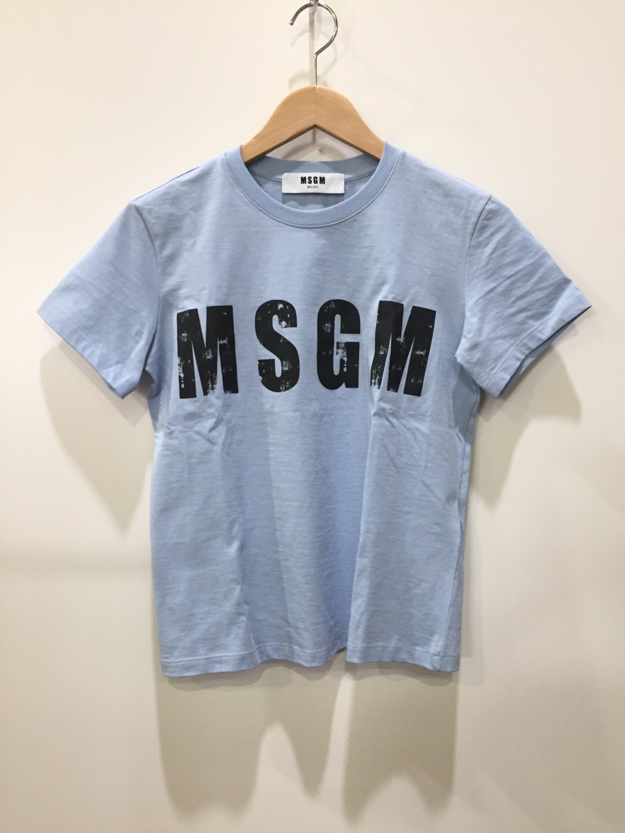 MSGM エムエスジーエム かすれロゴプリント Tシャツ S 水色(Sサイズ)｜売買されたオークション情報、yahooの商品情報をアーカイブ公開 - オークファン（aucfan.com）
