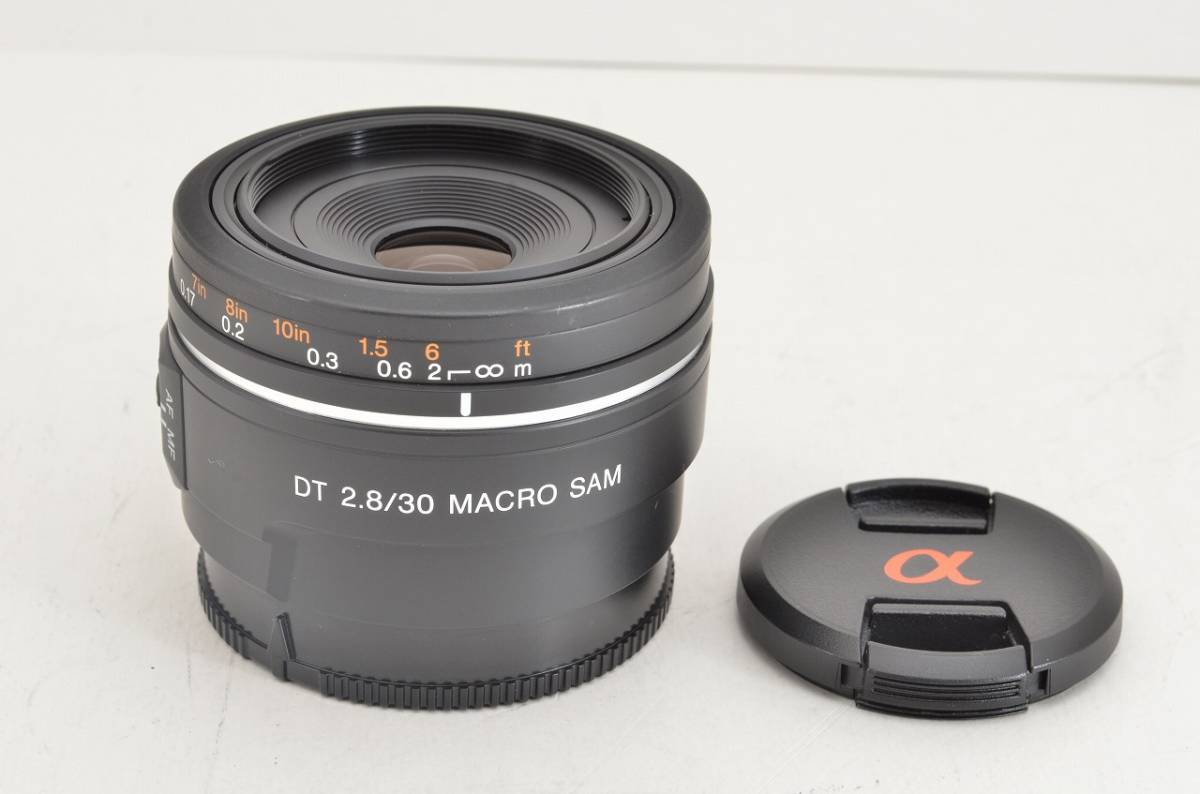 超 SONY ソニー DT 30mm F2.8 Macro SAM SAL30M28 αマウント APS-C 単焦点レンズ 190503q ...
