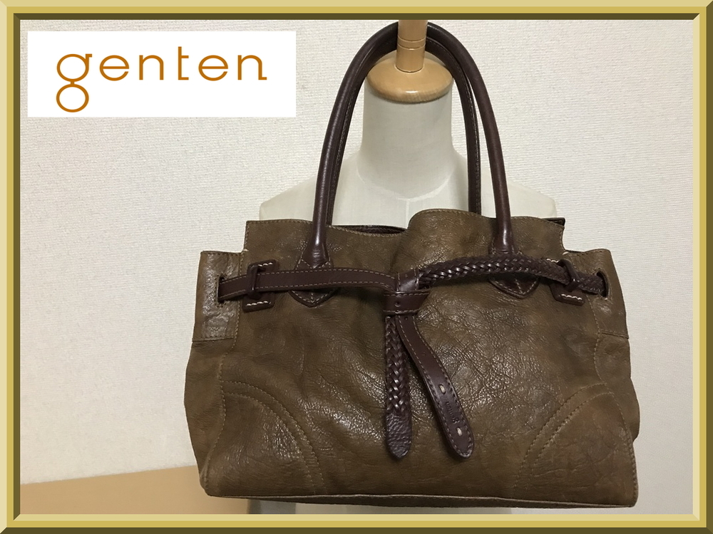 ① ダコタ ボーデッサン好きな方にもおすすめ genten ゲンテン レザーバッグ bag c(ゲンテン)｜売買されたオークション情報、yahooの商品情報をアーカイブ公開 - オークファン ...