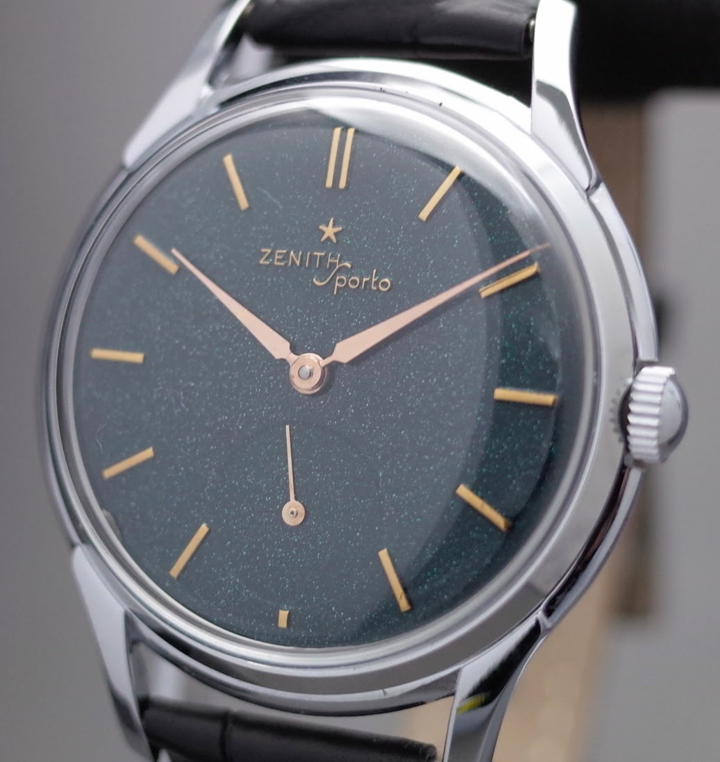 仕上げ済み /ゼニス/ZENITH/cal.40T/OH済/手巻/腕時計 /深緑色 SPORTO/14KGP/アンティーク/メンズ/ウォッチ/高級/動作良好(ゼニス)｜売買されたオークション ...