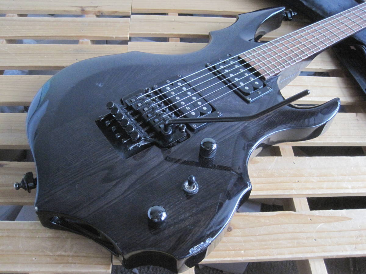 Grass Roots グラスルーツ by ESP G-FR-62GT STBK シースルーブラック フォレストタイプ 変型エレキギター 品 ソフトケース付き(ESP)｜売買されたオークション ...