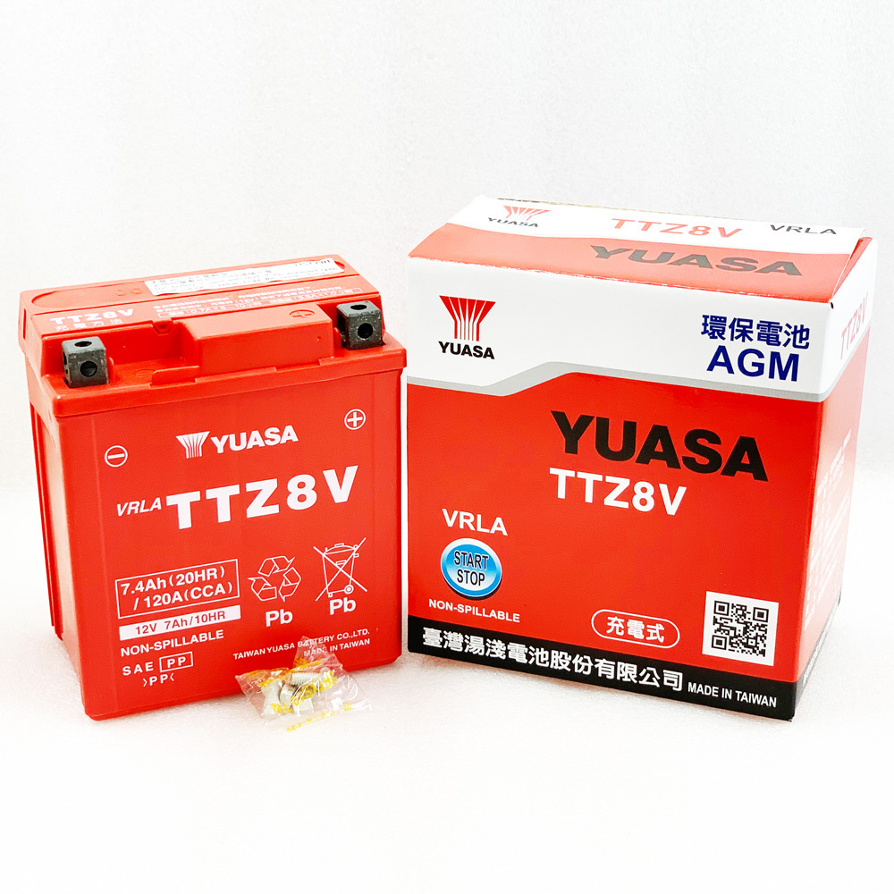 台湾 YUASA ユアサ TTZ8V 初期充電済 互換 YTZ8V YTX7L-BS GTZ8V PCX150 PCX125 CB250R ...
