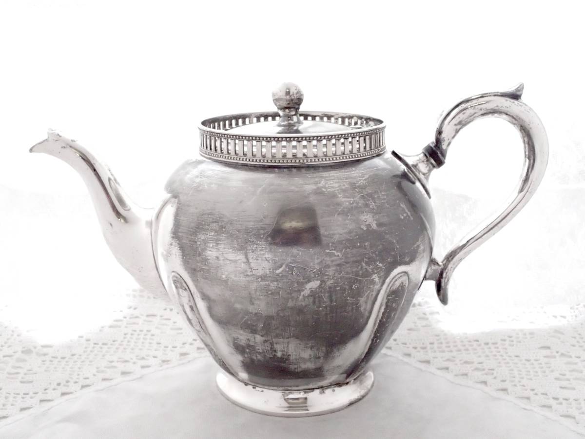 W.H.H.S 英国アンティーク EPBM 純銀P シルバー ヴィクトリアン ティーポット イギリス製(カトラリー)｜売買されたオークション ...