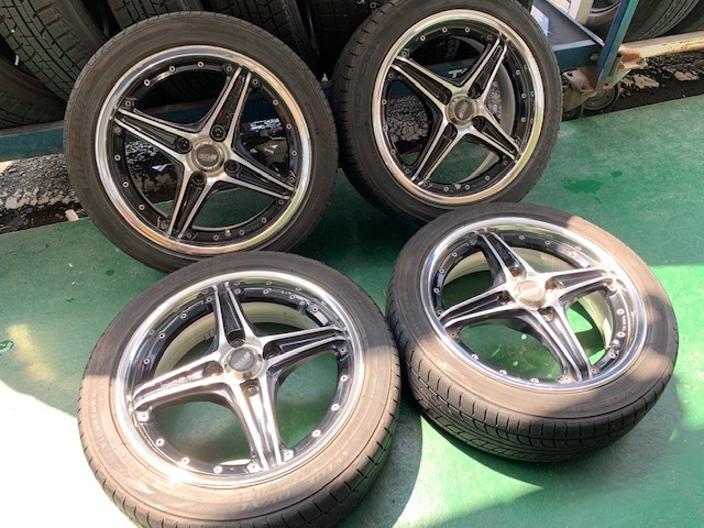 SSR SP2 5.5J-15インチ OFF+45 PCD100 165/50R15 4本SET 軽自動車 カスタム アルトワークス ...