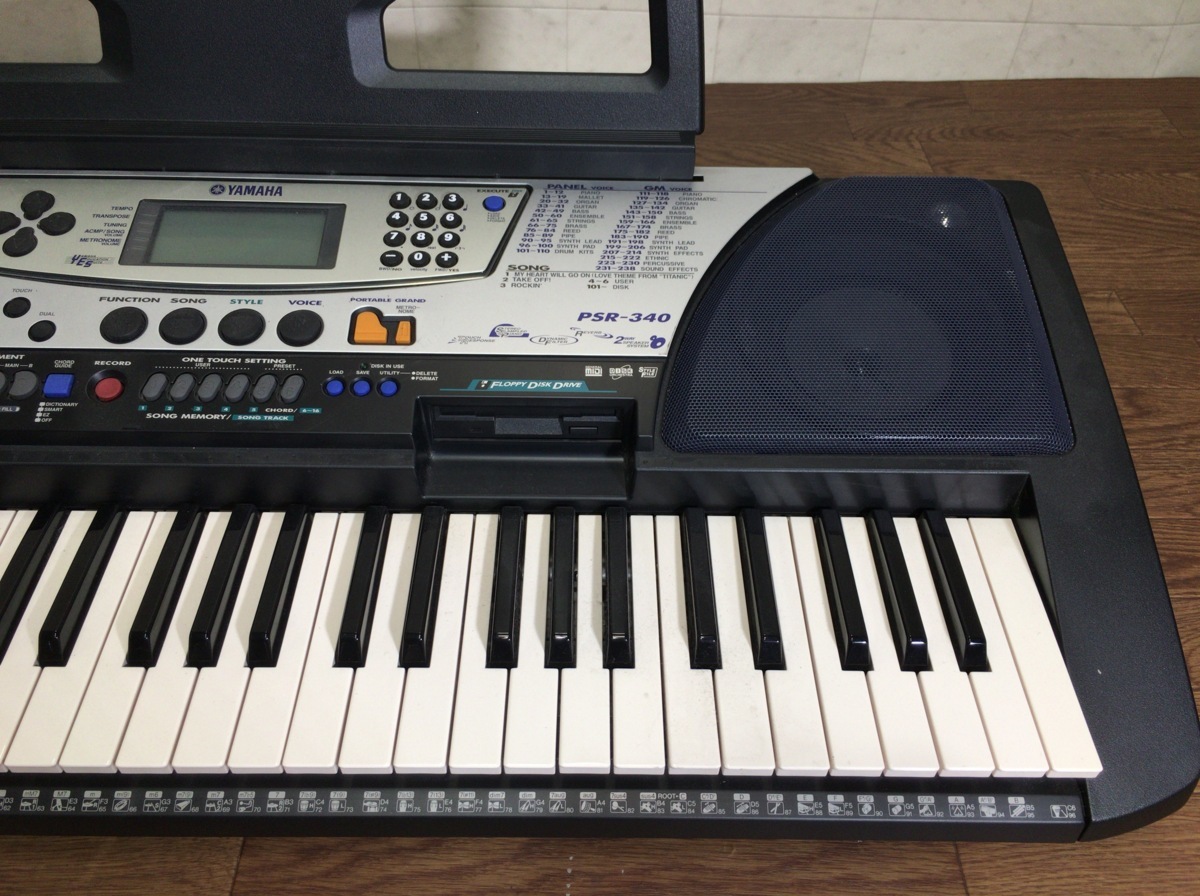 A081H019 ヤマハ YAMAHA PSR-340 電子キーボード シンセ 付属品あり(ヤマハ)｜売買されたオークション情報、yahooの商品情報をアーカイブ公開 - オークファン ...
