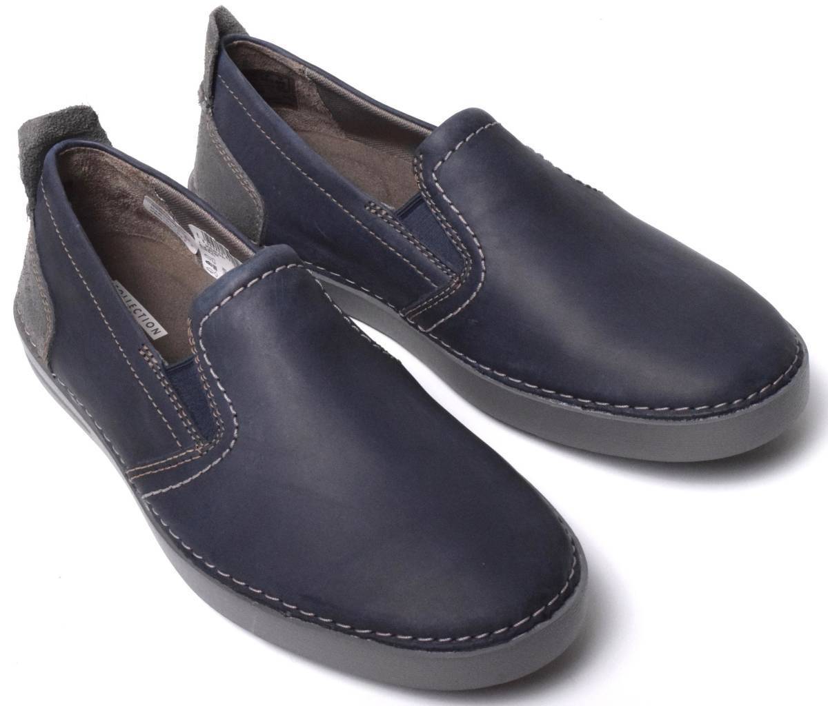 Clarks クラークス Gosler Easy ゴスラーイージー レザー スリッポン 9 27 スニーカー シューズ メンズ(27.0cm ...