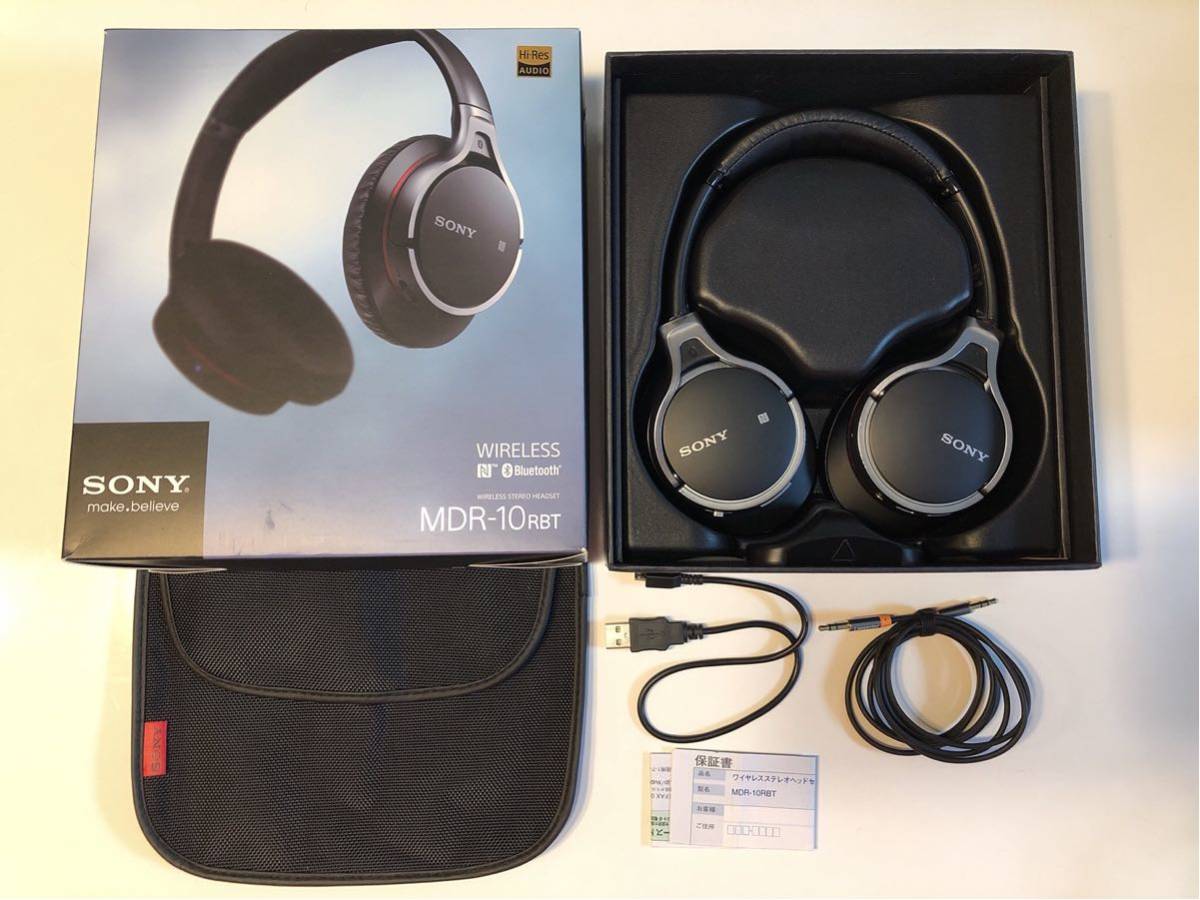 SONY MDR-10RBT ワイヤレス ソニー ポータブル ヘッドホン bluetooth ハイレゾ 高音質(ソニー)｜売買された ...