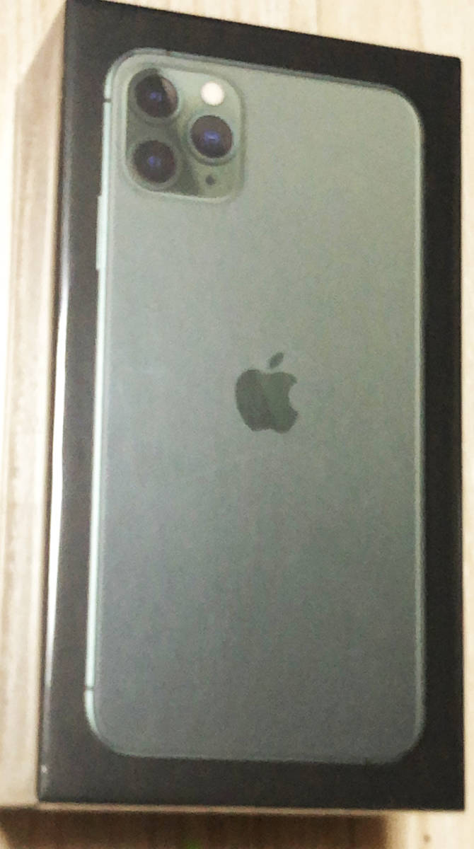Apple iphone11 Pro Max MidnightGreenミッドナイトグリーン 512GB softbank→SIMロック解除済 IMEI判定 A2218 MWHR2J/A(国内 ...