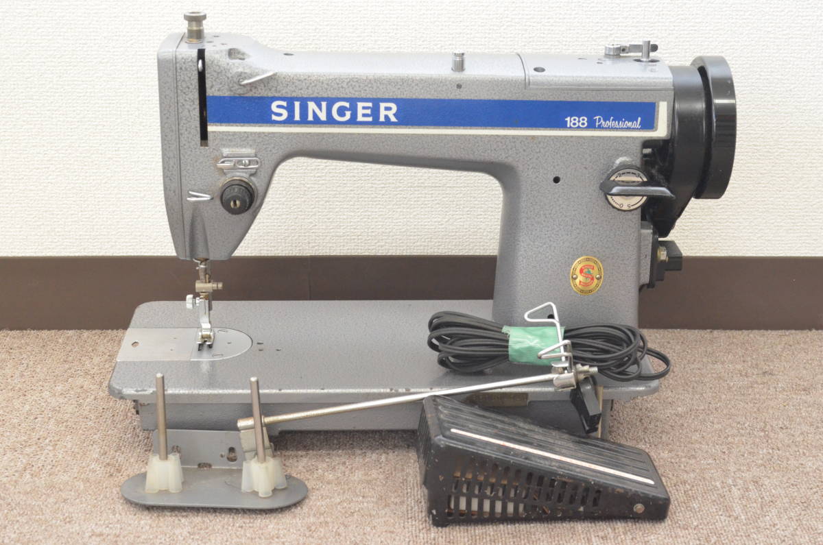 通電OK SINGER シンガー 188 Professional プロフェッショナル 職業用 工業用 ミシン ハンドクラフト 手工芸 裁縫 ...
