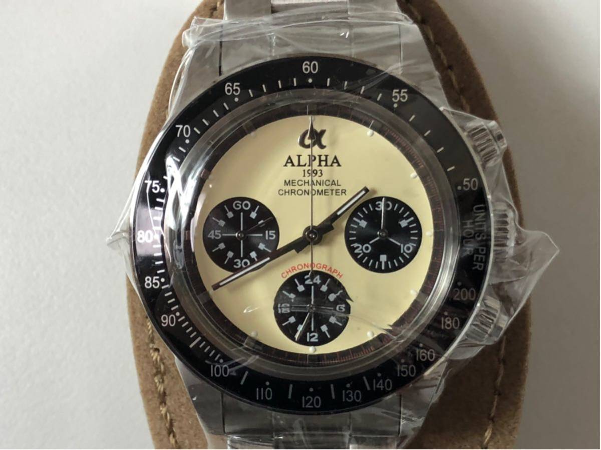 ALPHA アルファ デイトナポールニューマン デイトナタイプ パンダ クロノグラフ シースルー 機械式 SEAGULL TY2903 手巻 ...
