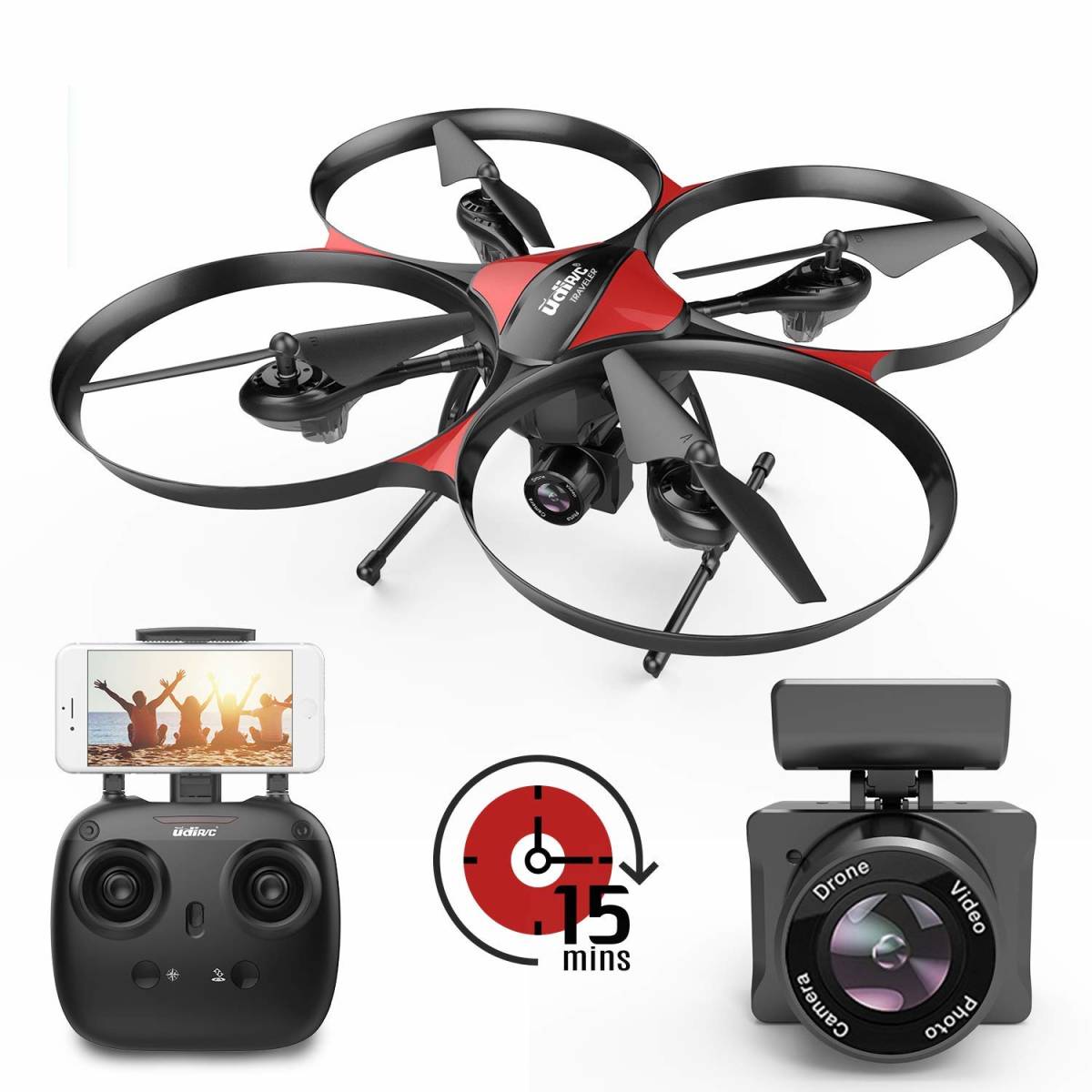 DBPOWER WI-FI FPV ドローン カメラ付き リアルタイム伝送 ホバリング 国内認証済み 大容量バッテリー ヘッドレスモード(ドローン本体)｜売買されたオークション情報、yahoo ...