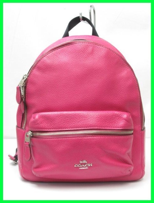 COACH/コーチ リュックサック F30550/マゼンタピンク/レザー/バックパック/デイパック＃12602329(その他)｜売買された ...