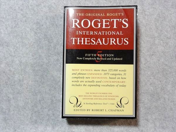 NP78-039 Collins Reference Roget International Thesaurus Robert L. Chapman sale SaB(心理学)｜売買された ...