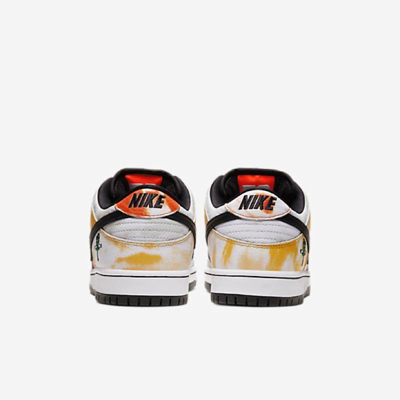 NIKE SB DUNK LOW PRO SB "RAYGUN" WHITE/BLACK-ORANGE FLASH-DEL SOL ...