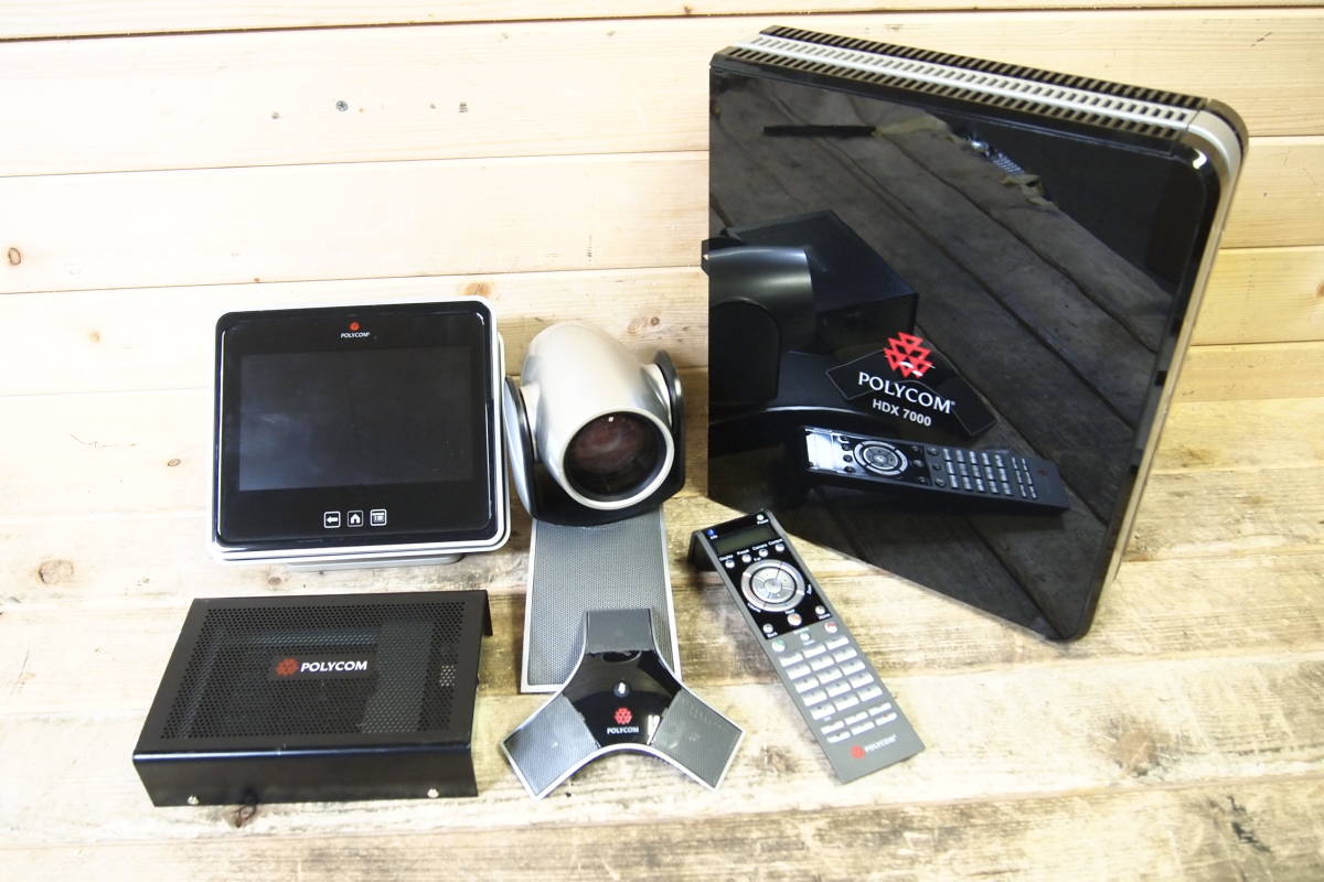 POLYCOM ポリコム HDX7000 テレビ会議システム MPTZ-6 カメラ リモコン マイク タッチパネル(テレビ電話)｜売買された ...