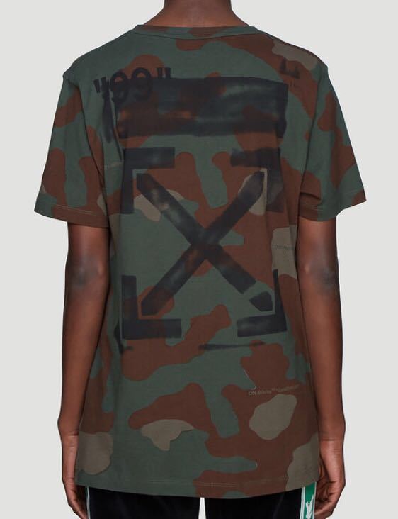 OFF-WHITE Camo T-Shirt オフホワイト S offwhite Tee(柄もの)｜売買されたオークション情報、yahooの商品情報をアーカイブ公開 - オークファン ...