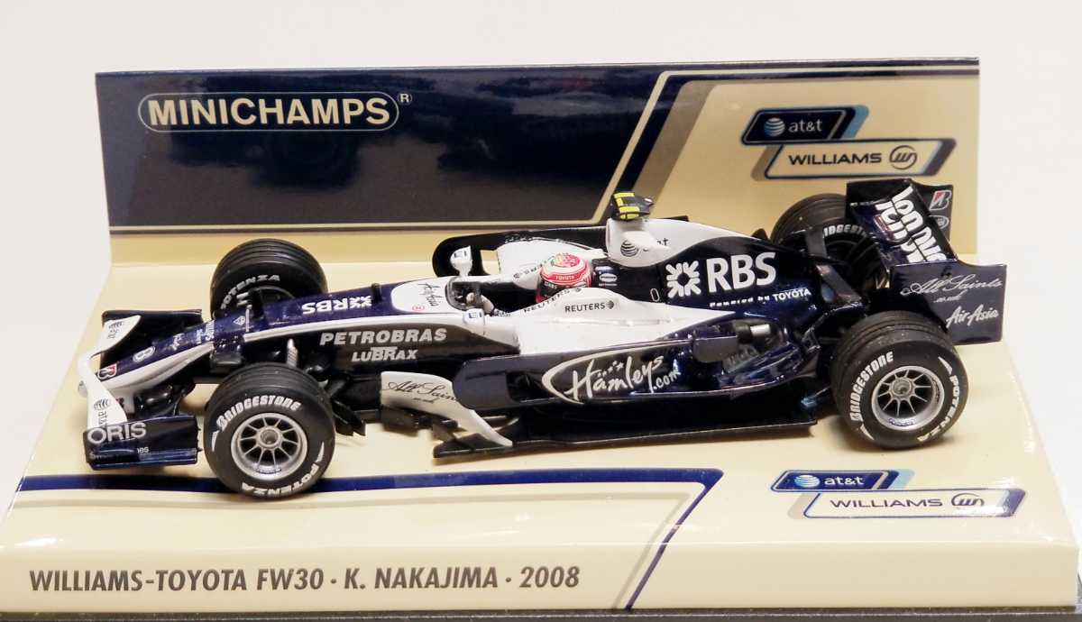 ミニチャンプス 1／43 ウィリアムズ TOYOTA FW30 K.中嶋 2008(レーシングカー)｜売買されたオークション情報、yahooの ...