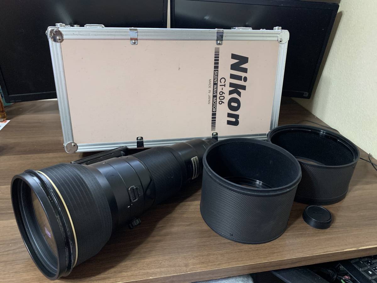 Nikon ED AF-S NIKKOR 600mm F4 D Ⅱ ブラック CT-606 専用ケース付 ニコン(ニコン)｜売買された ...