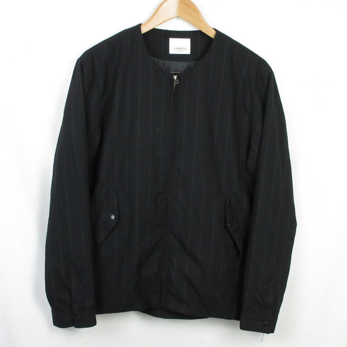 JUN RED ノーカラー ジャケット sizeL/ジュンレッド 1005(Lサイズ)｜売買されたオークション情報、yahooの商品情報を ...