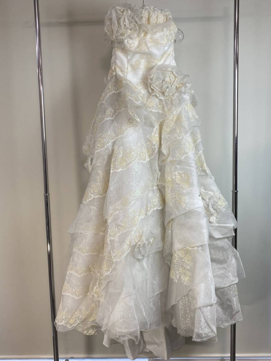 ウェディングドレス ロングドレス カラードレス/ホワイト 結婚式 パーティードレス サイズ9 13T 号 E11(プリンセスタイプ)｜売買されたオークション情報、yahooの商品情報を ...