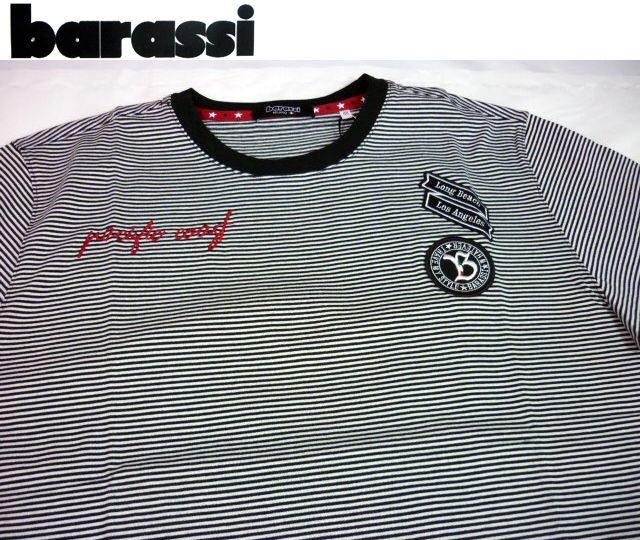 春夏半袖\16500 48L barassiバラシミラノ マイクロボーダーTシャツ2250-2557-blk(柄もの)｜売買されたオークション情報、yahooの商品情報をアーカイブ公開 ...
