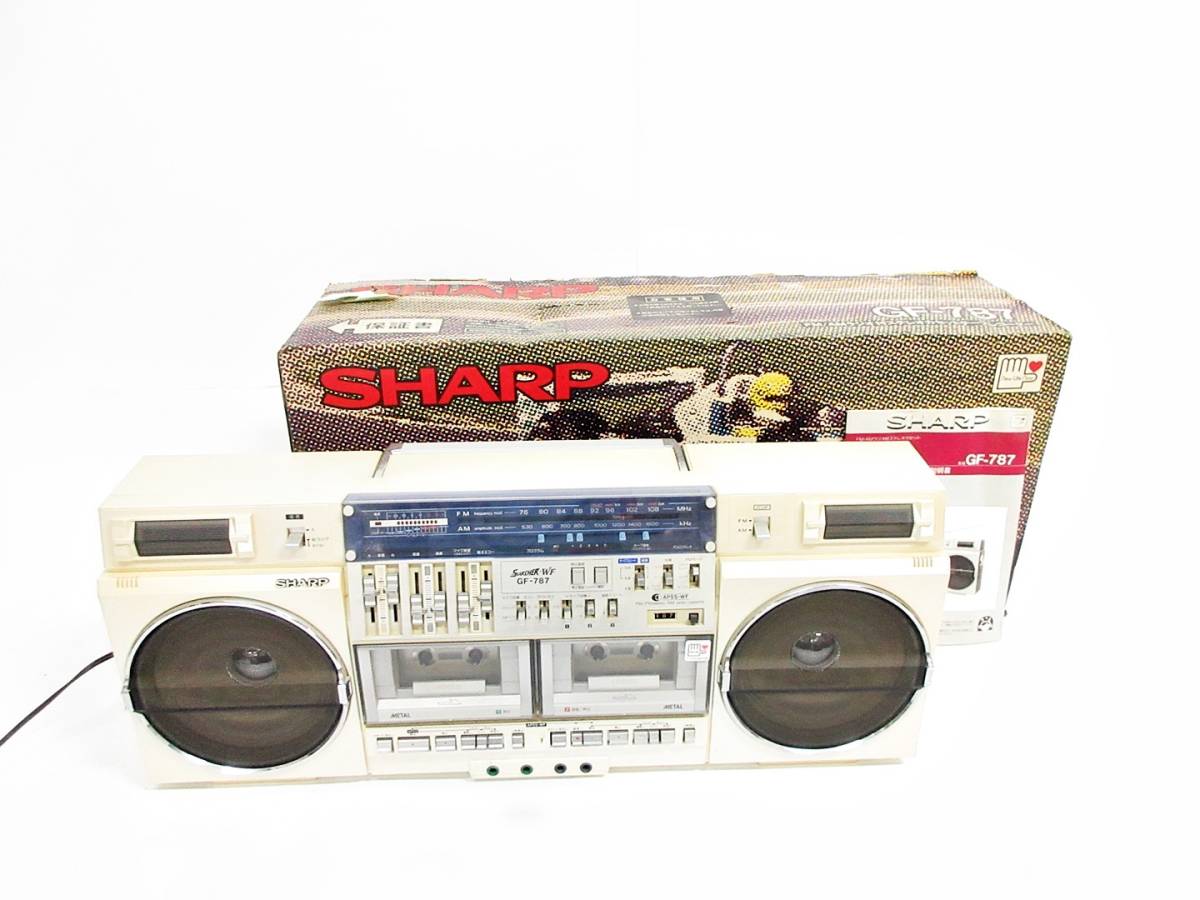 02 68-270944-16 Y SHARP シャープ ラジカセ SEARCHER GF-787 大型ラジカセ Wカセット 箱付き 旭68(ラジカセ)｜売買されたオークション情報、yahoo ...