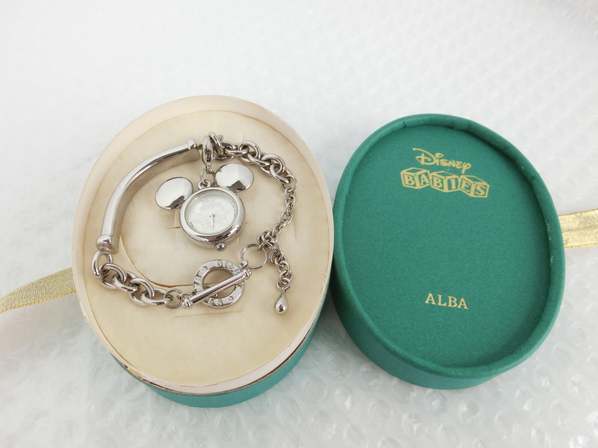 ディズニー Disney BABIES 腕時計 Seiko ALBA Japan 日本製 ミッキー＆ミ二ー(アルバ)｜売買されたオークション情報、yahooの商品情報をアーカイブ公開 ...