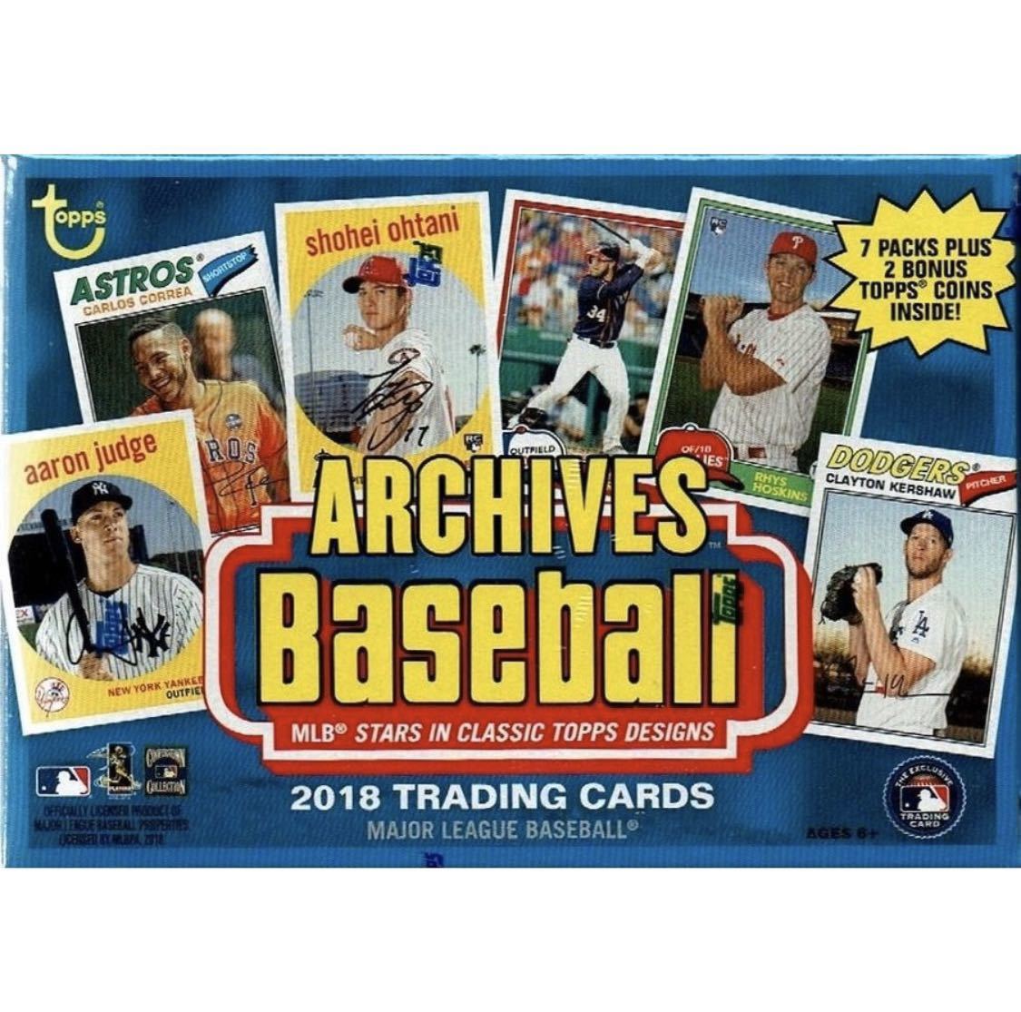 topps archives 2018 blaster box MLB ベースボールカード 大谷翔平 MLB ベースボール カード プロ野球 イチロー bbm(ボックス)｜売買された ...