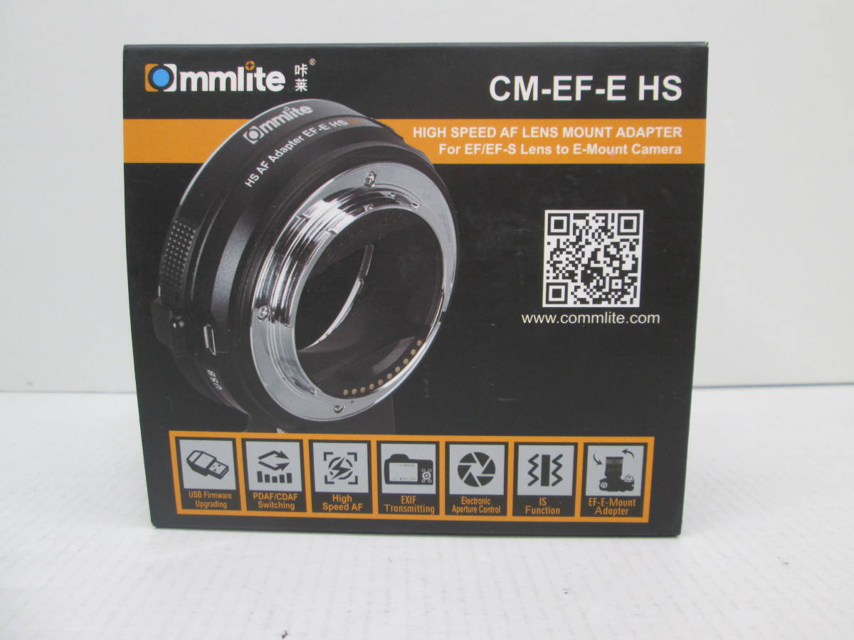 Commlite レンズマウントアダプター CM-EF-E HS キャノンEFマウントレンズ → ソニーEマウント変換 642020042809(レンズ)｜売買されたオークション情報 ...