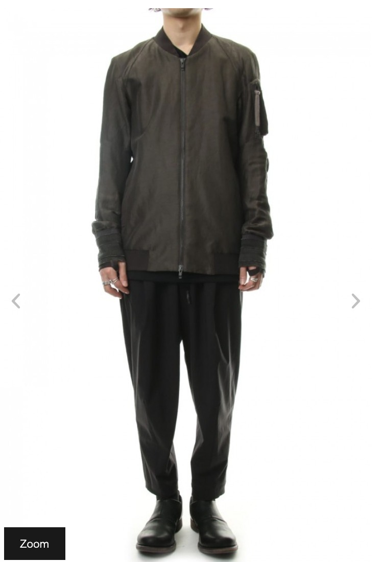 Devoa Jacket Silk Linen Voile Sand Blast / incarnation isamu katayama backlash ripvanwinkle ...