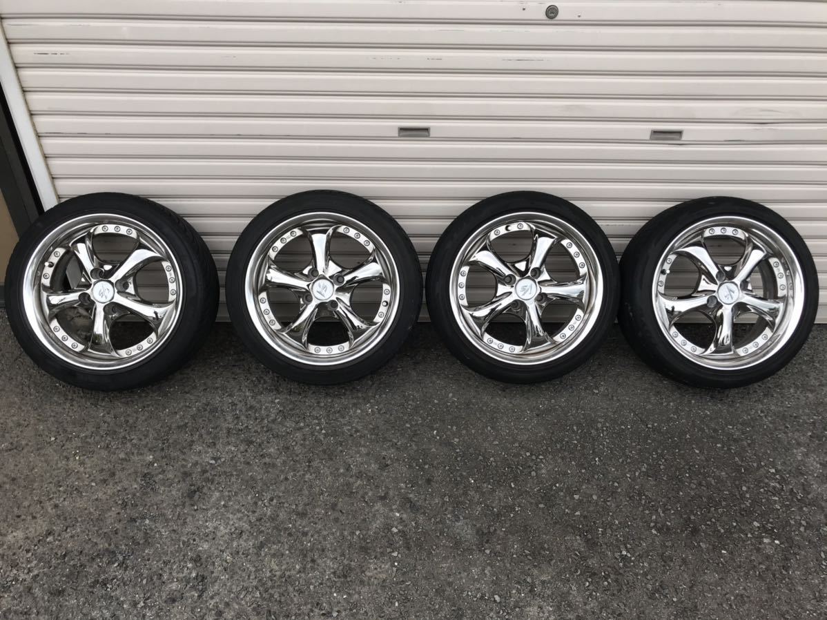 WORK VS VSKF-2P 15インチ 6j +36 4H/100 4本セット おまけタイヤ付き 165/50-15 ナンカンNS-2 ...