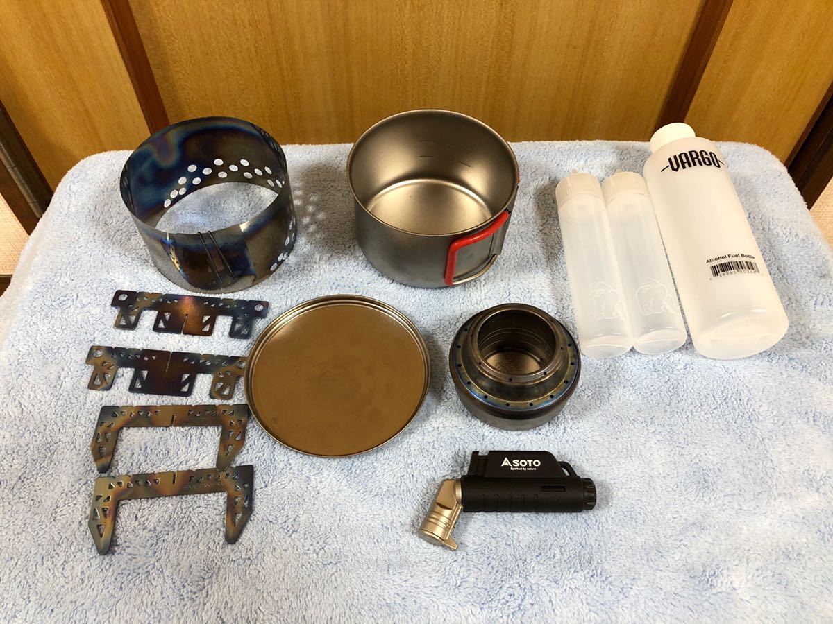 エバニューEVERNEW チタンアルコールストーブ EBY254 チタンカップ400 FDRED EBY265R 五徳セット(シングルバーナー)｜売買されたオークション情報、yahooの商品 ...