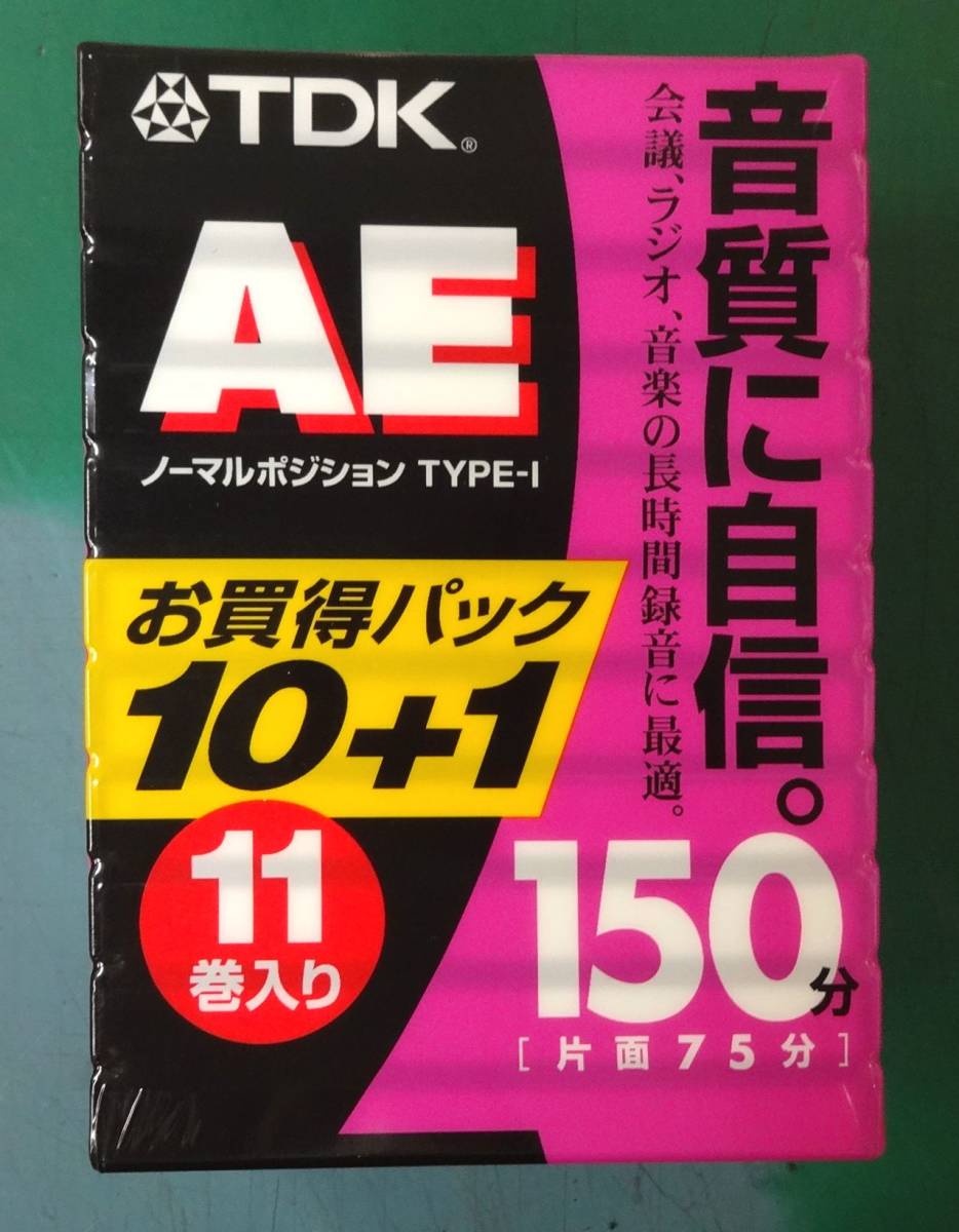 まとめ 11本セット カセットテープ TDK AE150 150分 10本+1本 AE-150X11G/11巻/150分/片面75分/(記録 ...