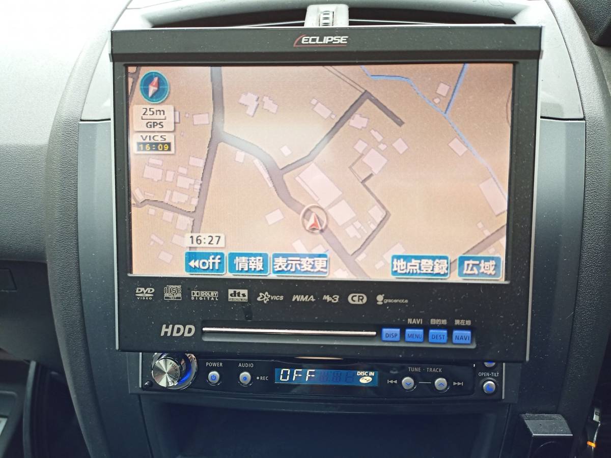 ECLIPSE イクリプス AVN 076HD インダッシュ 7型 EGAワイドモニター HDDナビゲーション内蔵HDD/DVD/MS 7.0 1DIN-AVシステム(HDDナビ)｜売買された ...