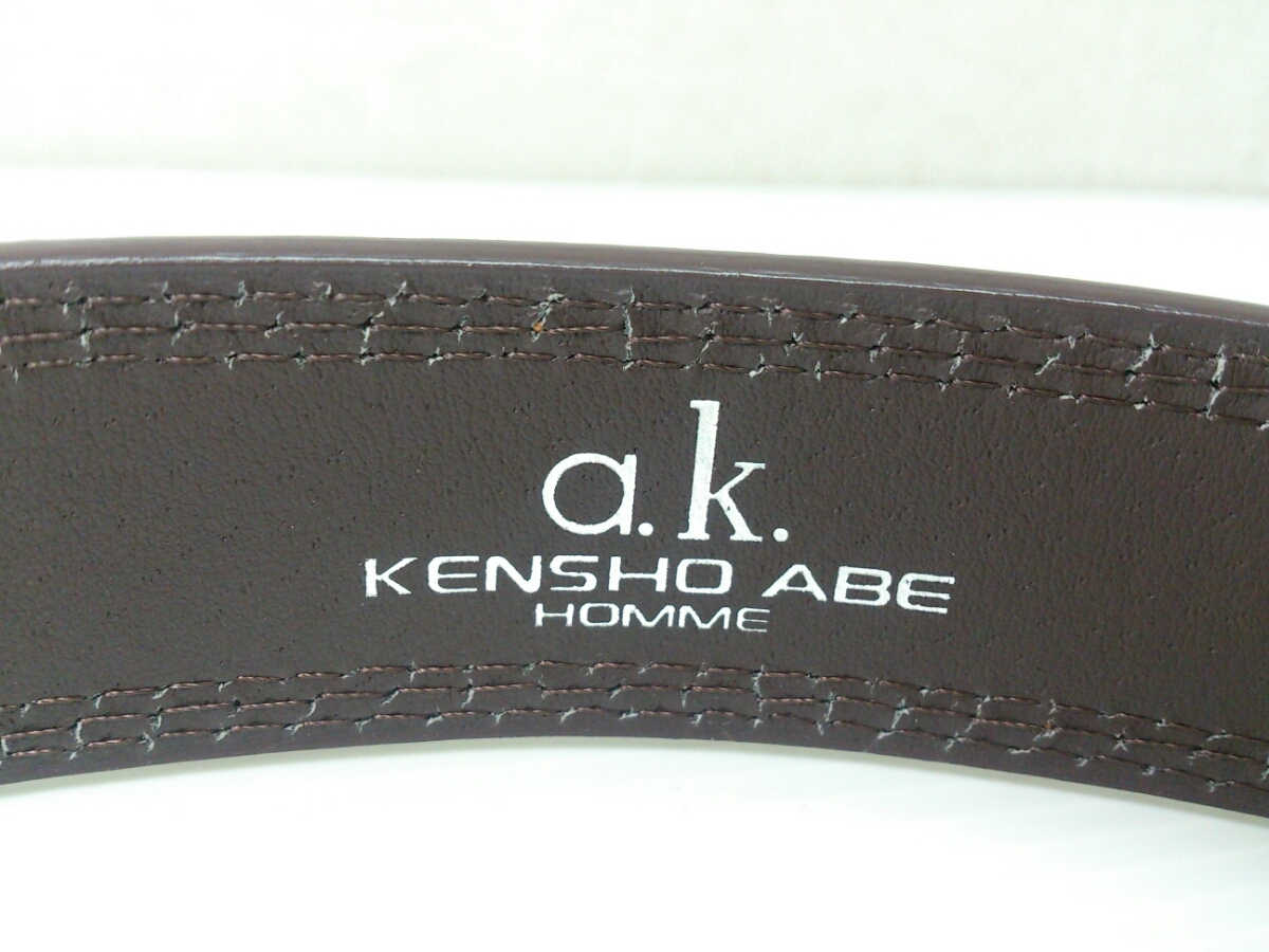 本革カジュアルベルト KENSHO ABE W95cm 33mm こげ茶色(茶)｜売買されたオークション情報、yahooの商品情報をアーカイブ公開 - オークファン（aucfan.com）