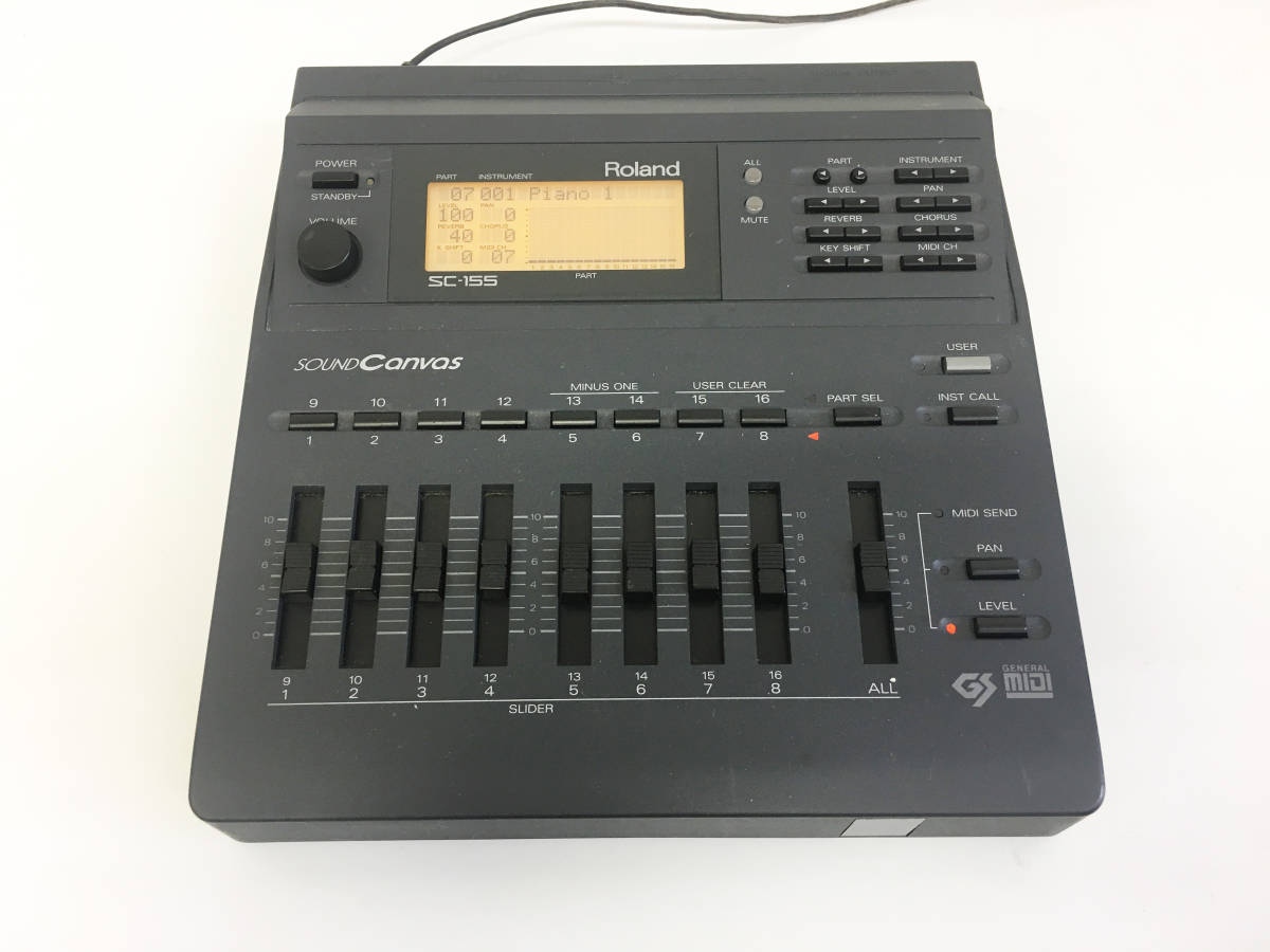 Roland ローランド SC-155 MIDI音源モジュール 88pro 8820 8850 55mkII YAMAHA MU1000 ...