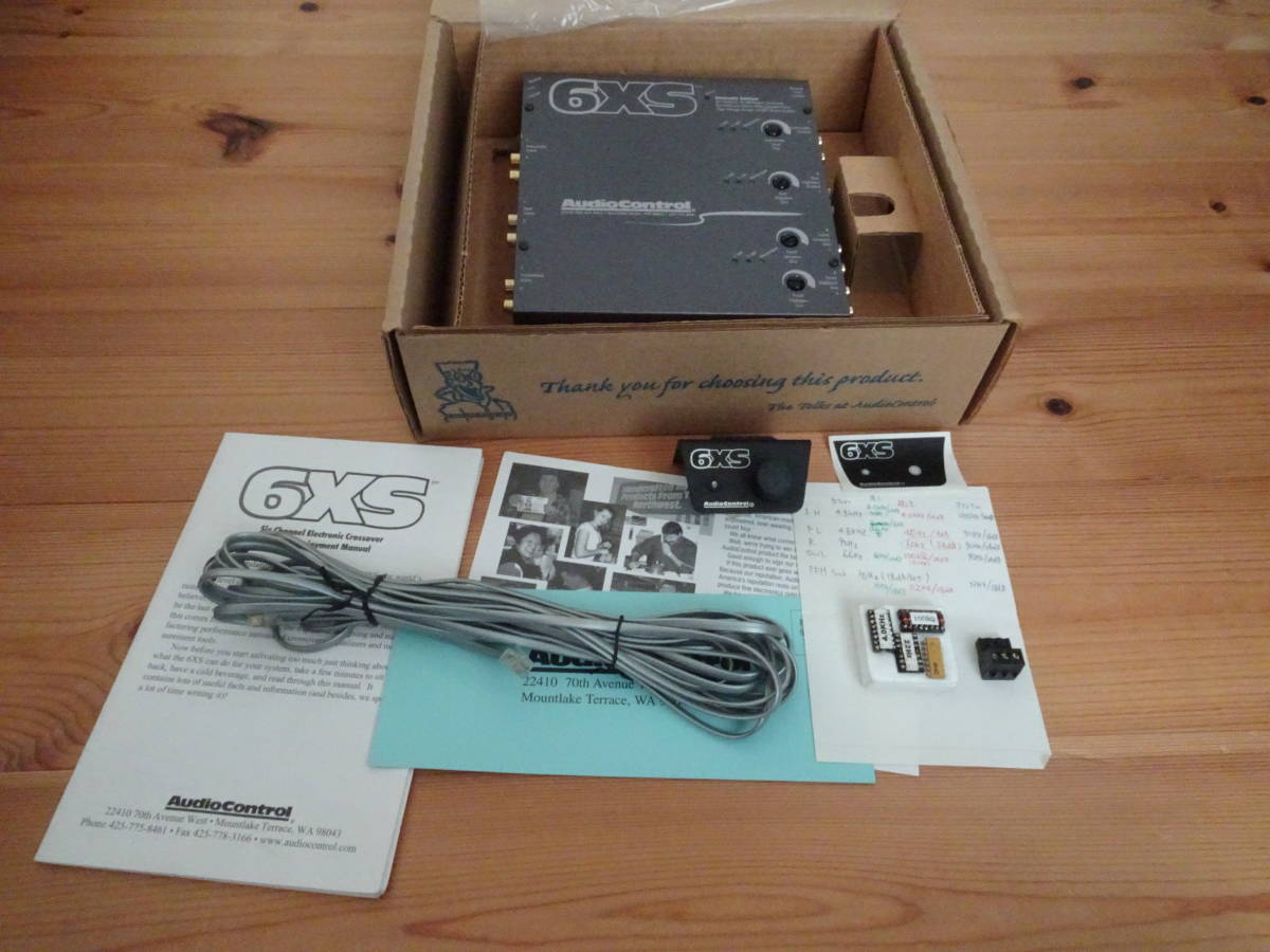 貴重 AudioControl 6XS 6チャンネル 24db クロスオーバー チューニングパーツ付 中古品｜カーオーディオ