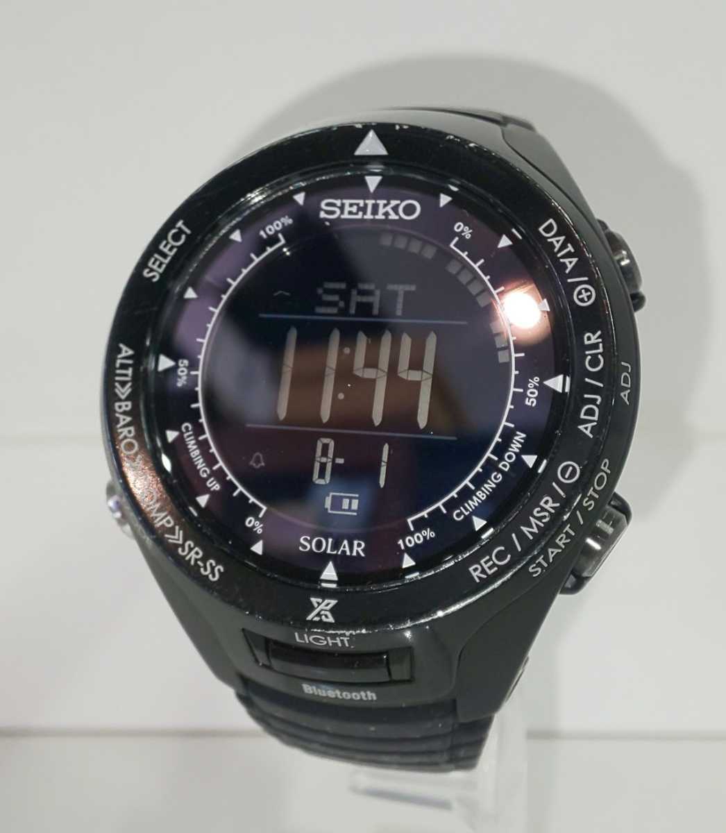 SEIKOセイコー プロスペックスS830-00A0アルピニスト黒ソーラー格安ブラック清掃済メンズ腕時計デジタル(プロスペックス)｜売買されたオークション情報、yahooの商品情報をアーカイブ ...
