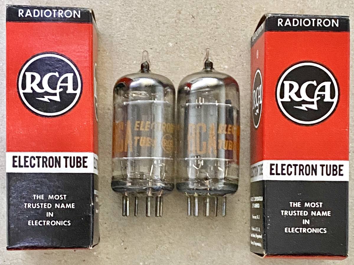 NEW12861 RCA 5963 12AU7互換 ロングプレート 同一デートコード 元箱入2本セット(真空管)｜売買されたオークション情報 ...