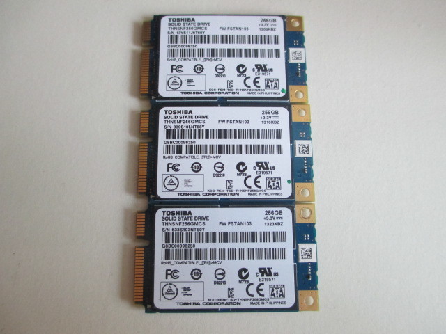 東芝 TOSHIBA THNSNF256GMCS 256GB SSD mSATA × 3(256GB～)｜売買されたオークション情報 ...