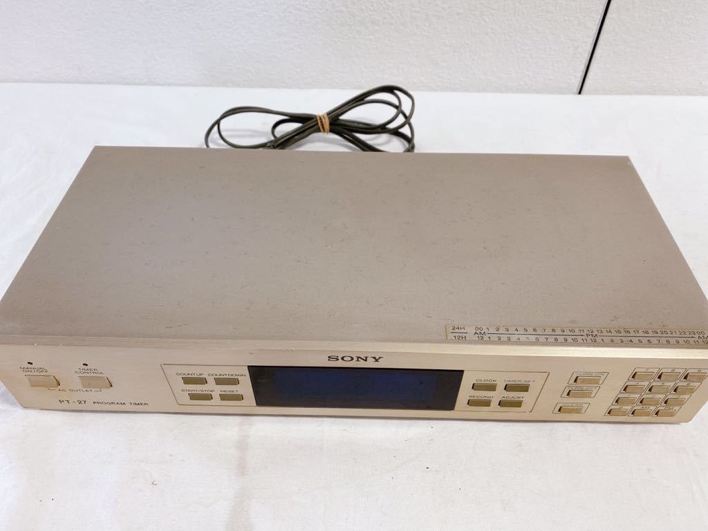 CH290 1円 SONY ソニー PROGRAM TIMER プログラムタイマー PT-27 現状品 E エラーコードが出るためジャンク(オーディオ機器)｜売買されたオークション情報 ...