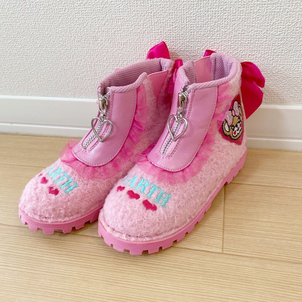 未着用 EARTHMAGIC アースマジック バックリボンブーツ ピンク 17cm(アースマジック)｜売買されたオークション情報、yahooの商品情報をアーカイブ公開 - オークファン ...