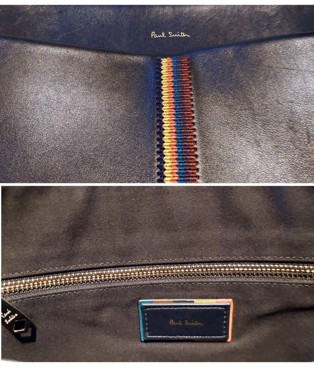 ポール スミス Paul Smith エンブロイダードストライプ 2WAY クラッチバッグ ショルダーストラップ付 ネイビー(かばん、バッグ)｜売買されたオークション情報、yahooの商品情報 ...