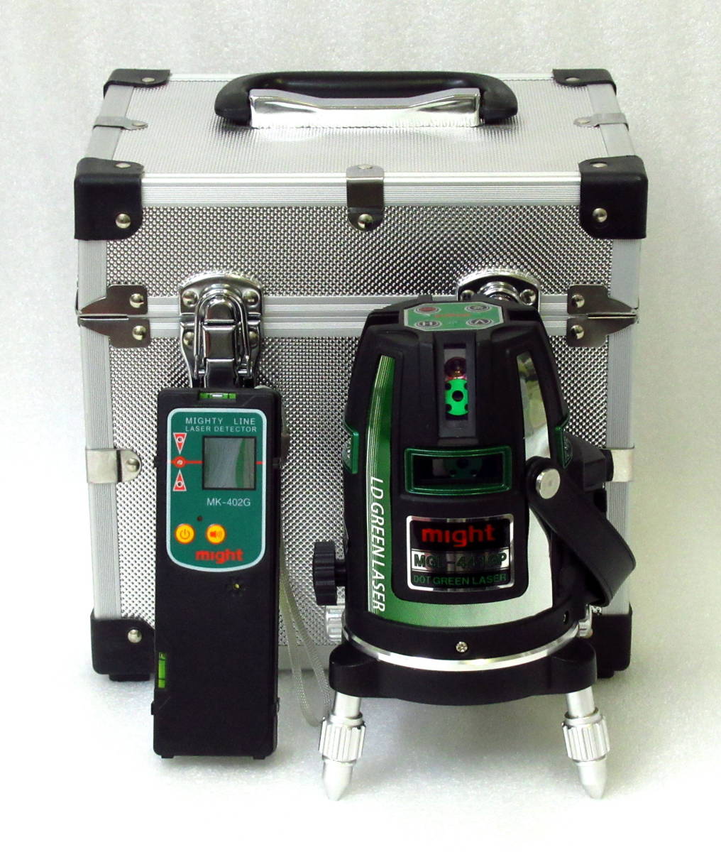 マイト工業 マイティライン 高輝度グリーンレーザー墨出し機 MGL-441GP 動作 水平4方向 たて4方向 地墨 鉛直 三脚付き(光学測定器)｜売買されたオークション情報、yahooの商品 ...