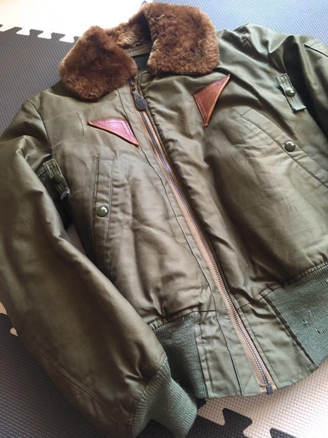 US ARMY AIR FORCE 40S B-15A フライトジャケット SIZE 36 HUDSON GARMEMT CO. 実物 USA アメリカ 製 大戦 WWⅡ VINTAGE(S ...